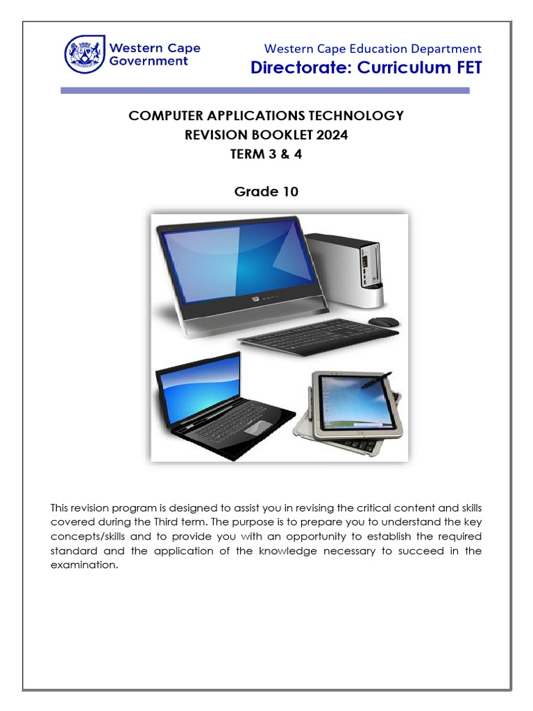 CAT Grade 10 Revisionpackage | PDF | Computer Network | Internet