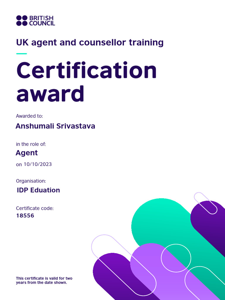 UK Agent Training Certification | PDF