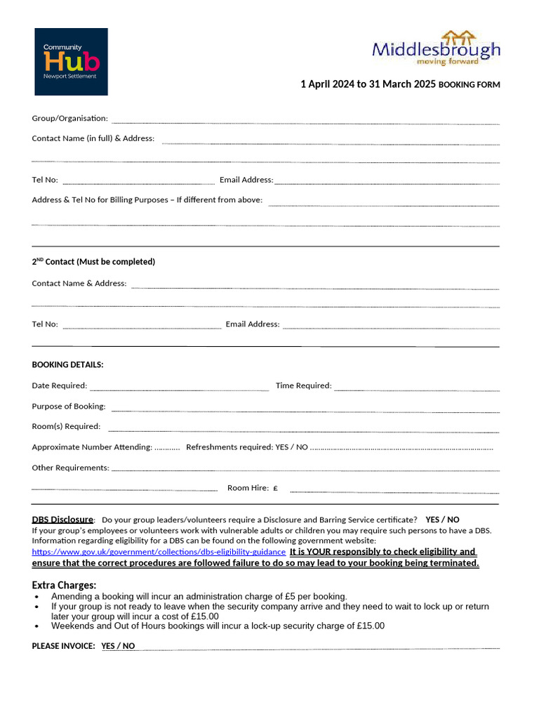 NEWPORT ROOM BOOKING Form March 2023 | PDF | Justice | Crime & Violence