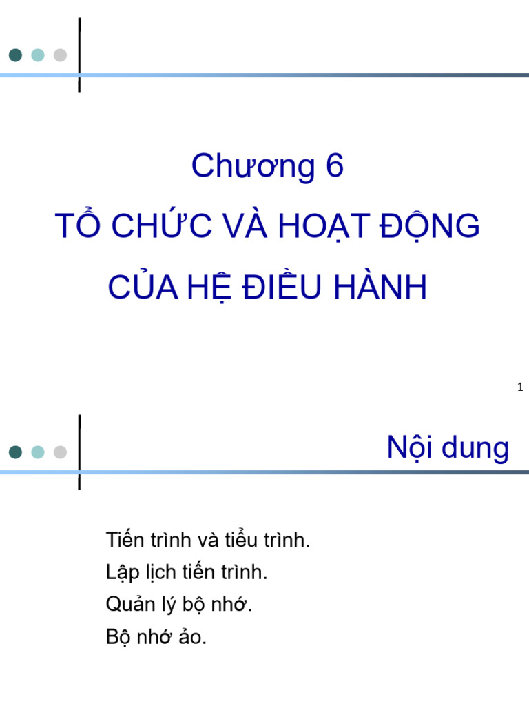 Kien Truc May Tinh Va He Dieu Hanh Nnduy Chuong 6 to Chuc Va Hoat Dong Cua Hdh [Cuuduongthancong ...