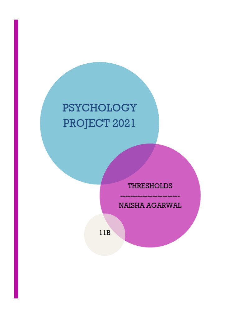 Psych Project Term 1 | PDF | Stimulus (Physiology) | Psychology