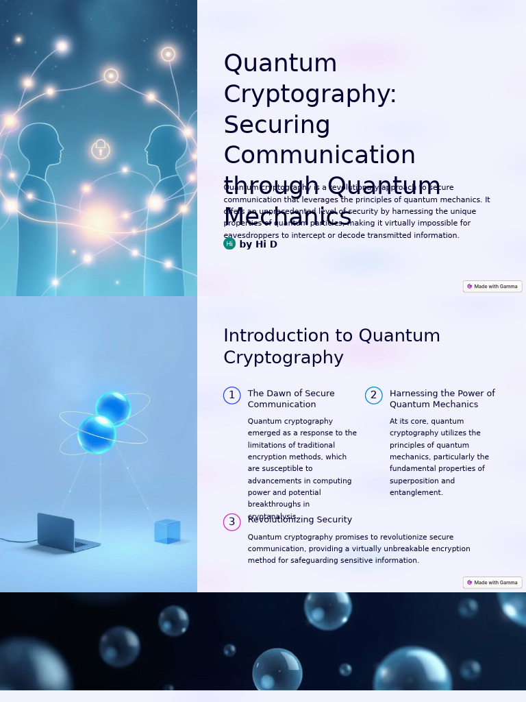 Quantum Cryptography for Tech Experts | PDF | Espionage Techniques | Information Age