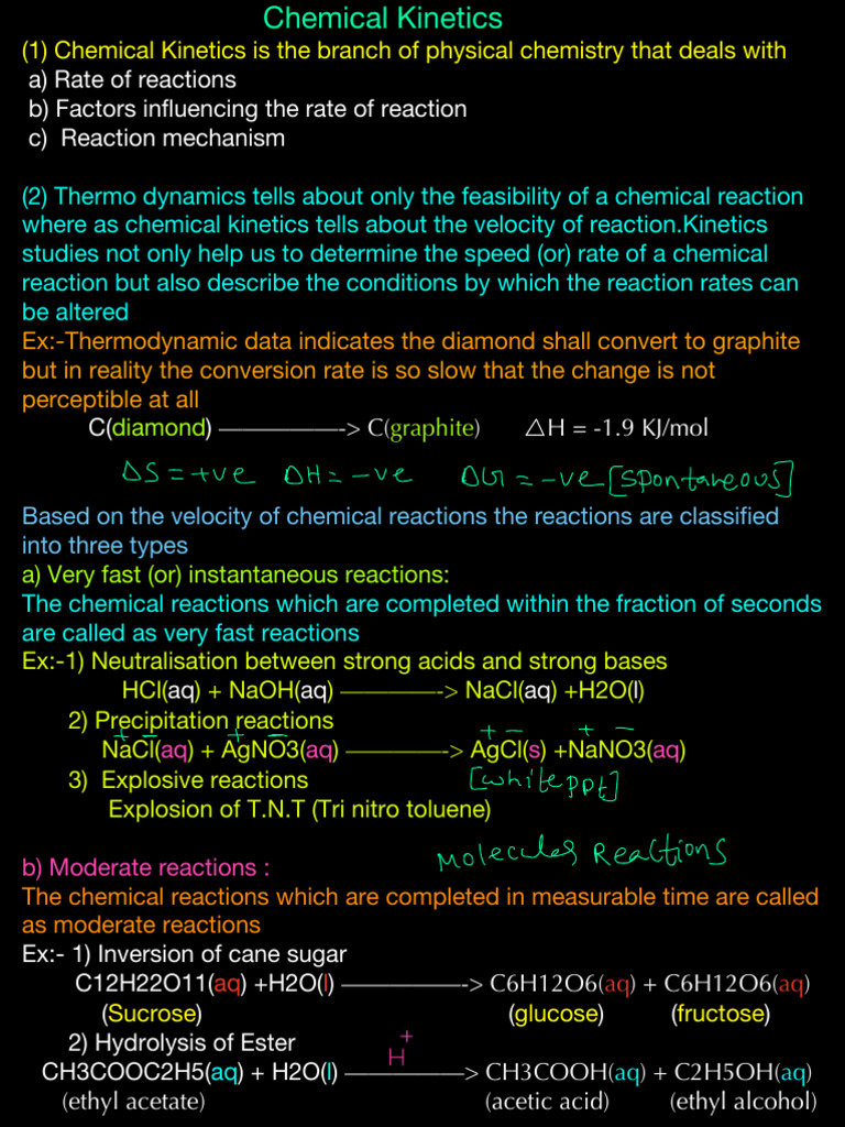 Understanding Chemical Kinetics Basics | PDF | Reaction Rate ...