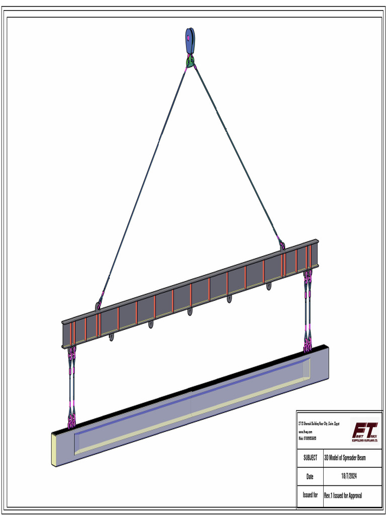 Spreader Beam Proposal 3D Rev.3-Model-1 | PDF