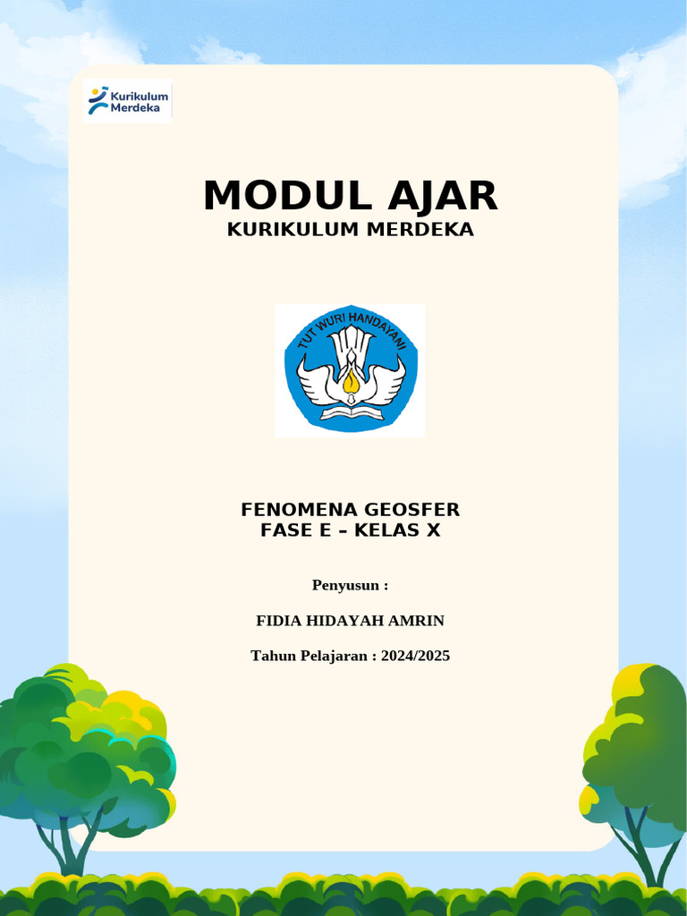 MODUL FENOMENA GEOSFER Revisi | PDF