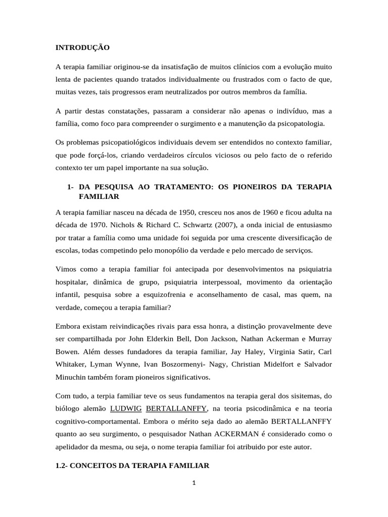 Programa Terapia Familiar - 2024-25 | PDF | Família | Psicoterapia