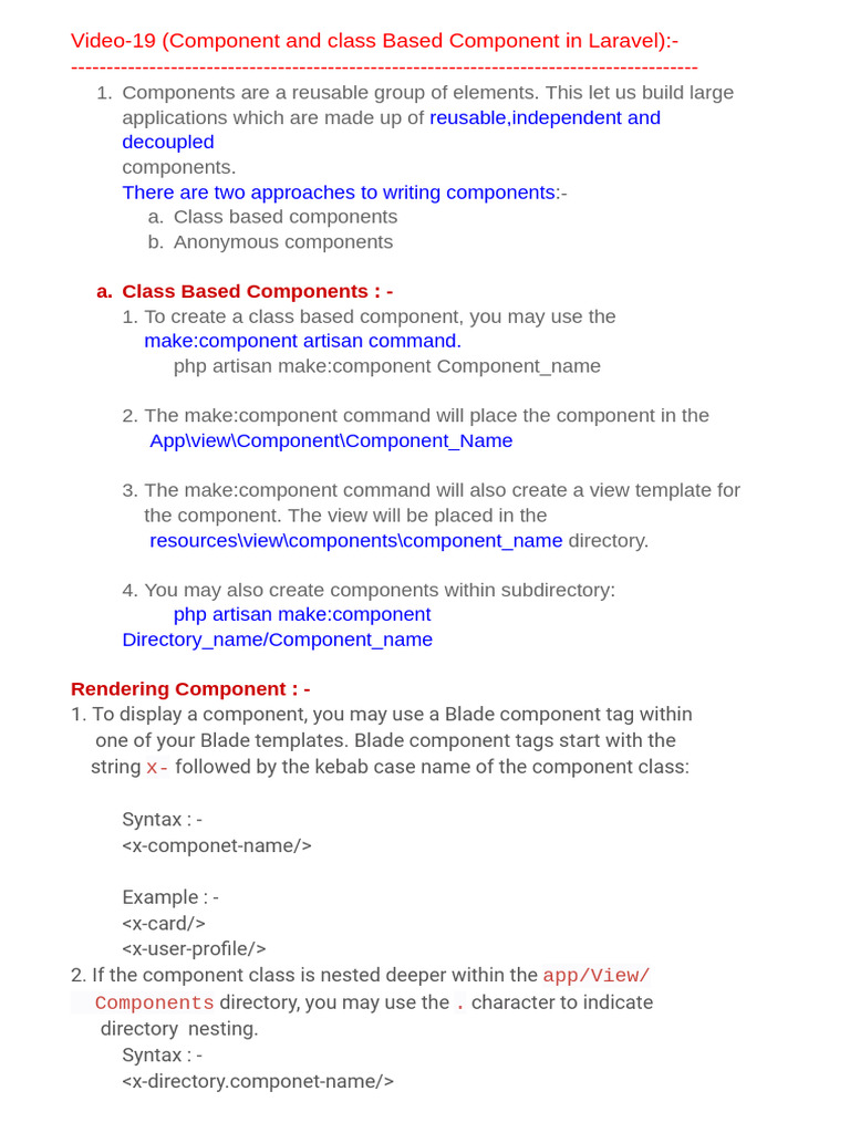 Laravel part-5 | PDF | Php | Html