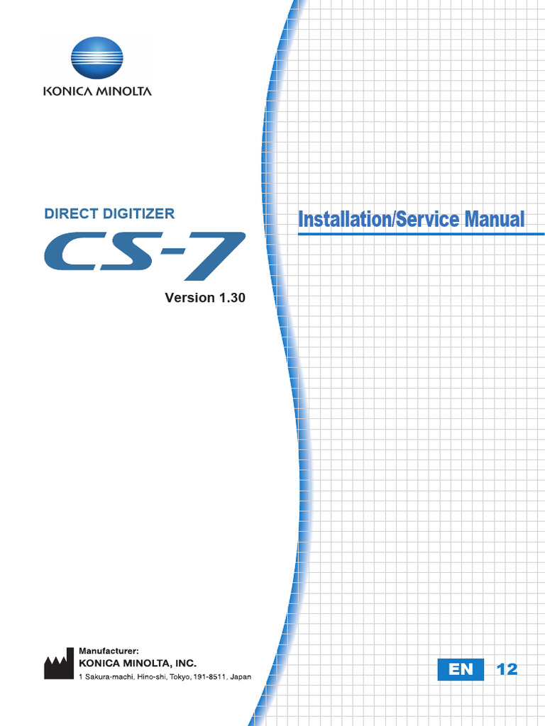 CS7 Installation - Service Manual (VER 1.30) A47FJA01EN12 - 161220 - Fix | PDF | Computer ...