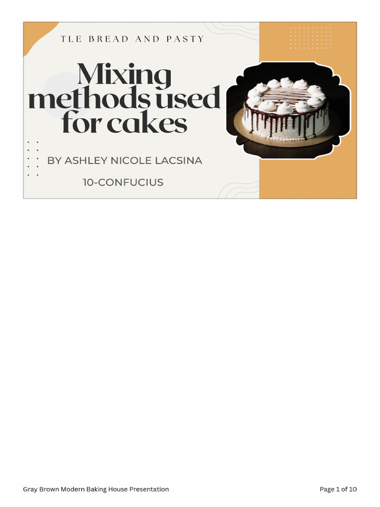 Gray Brown Modern Baking House Presentation | PDF