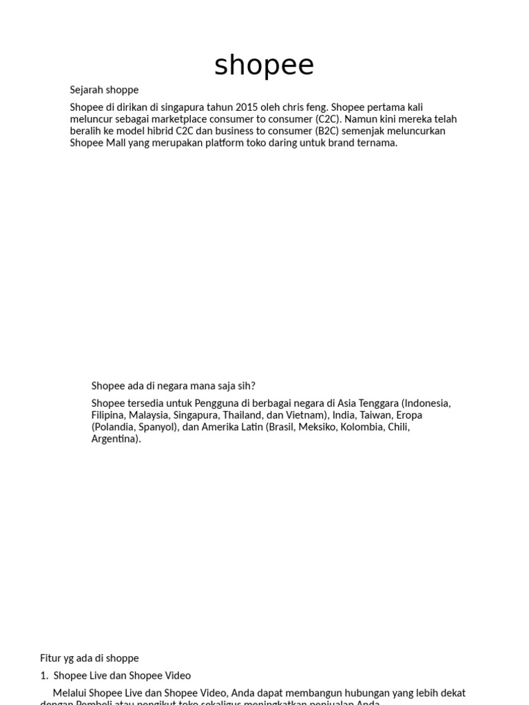 Shopee | PDF | Bisnis