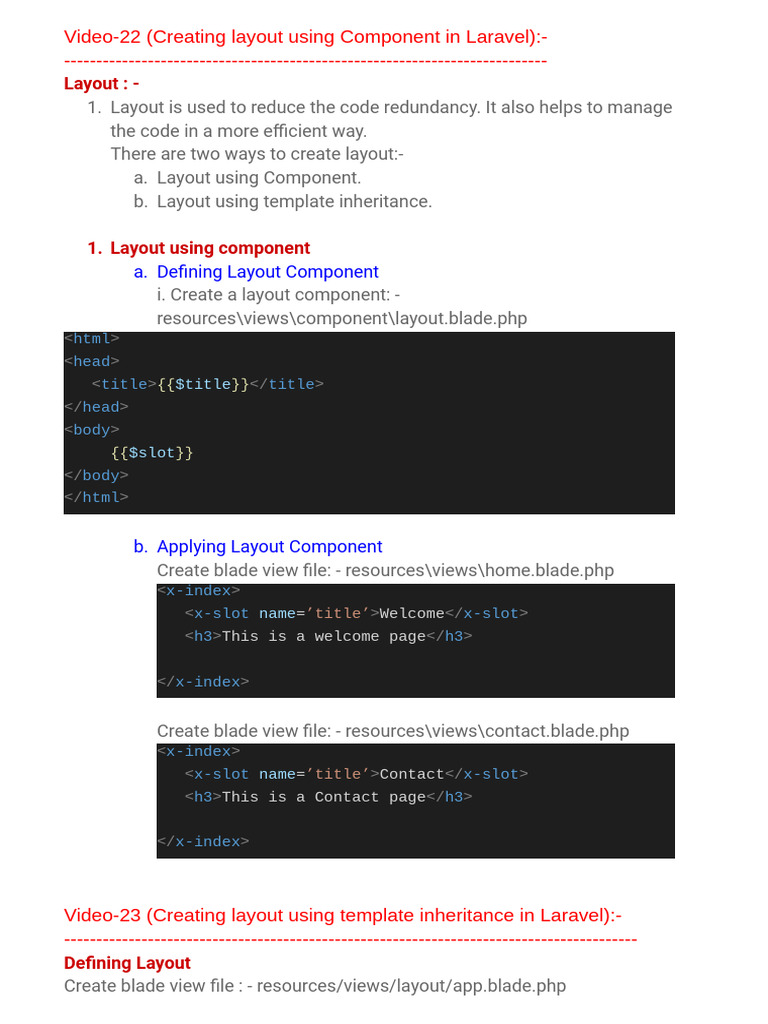 Laravel Part 6 Pdf Computer Programming Software Engineering 0159