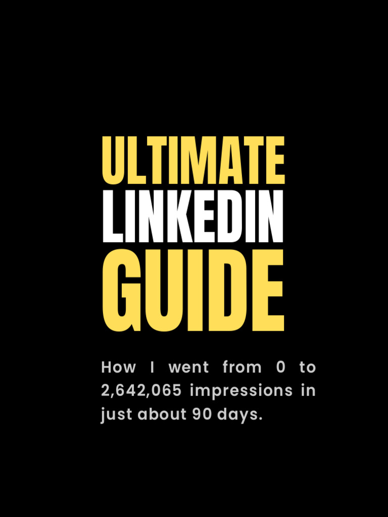 3.0 Ebook Linkedin Guide | PDF | Linked In | Cyberspace