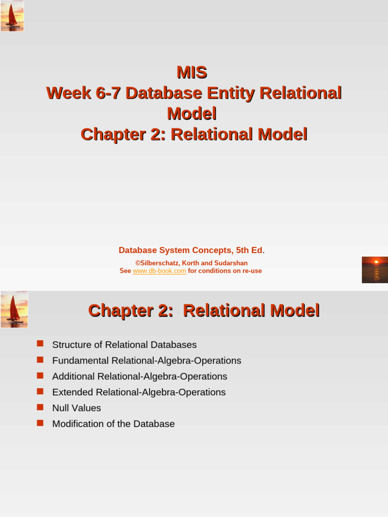 5 MIS Week 6-7 Database Entity and Relational Model | PDF | Unified Modeling Language | Data Model
