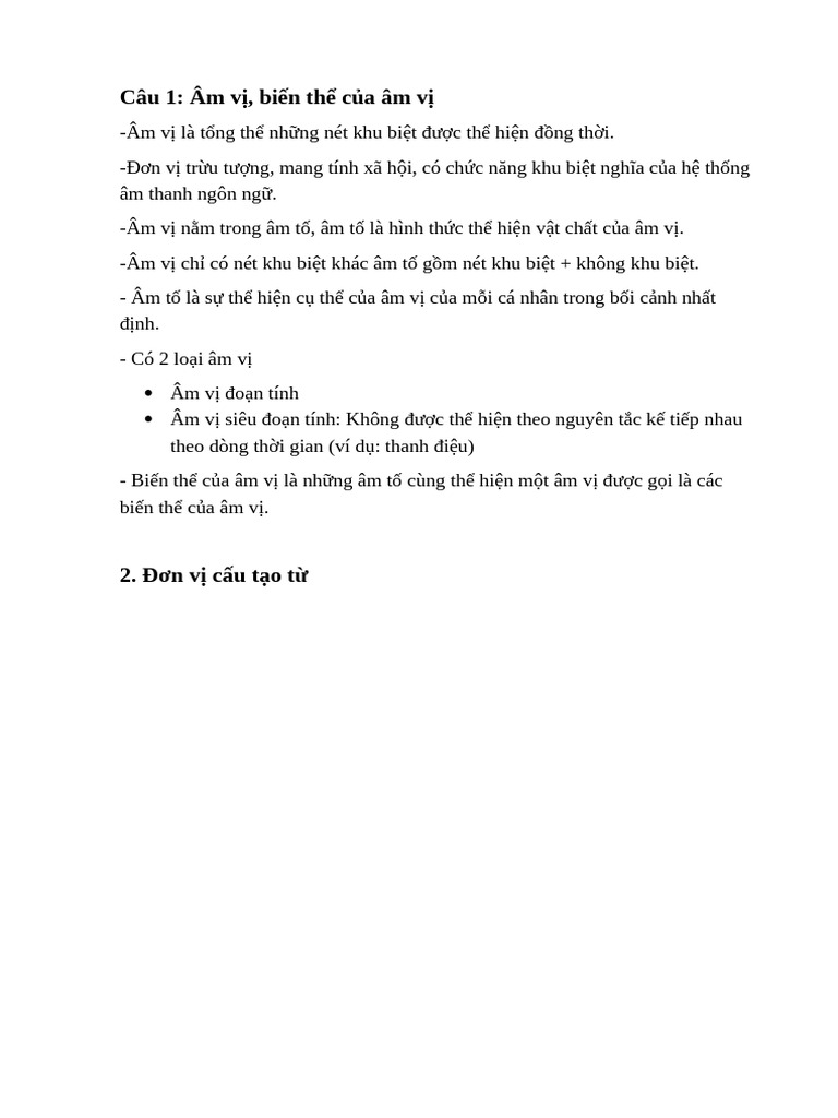 ĐỀ CƯƠNG DLNN | PDF