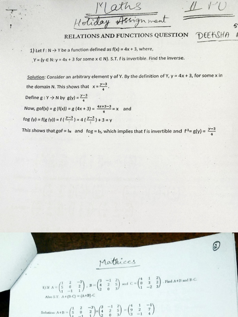 MATH ASSIGNMENT | PDF