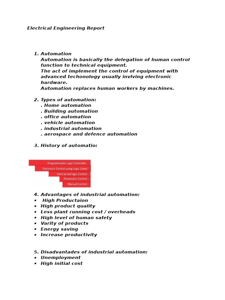 PLC engineering report | PDF