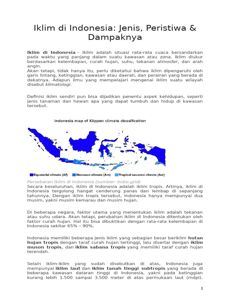 Iklim Dan Cuaca | PDF