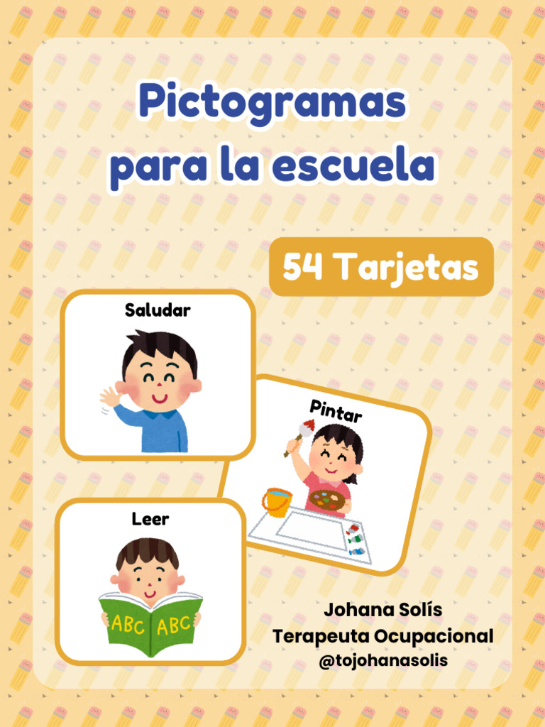Actividades Escolares con Pictogramas | PDF