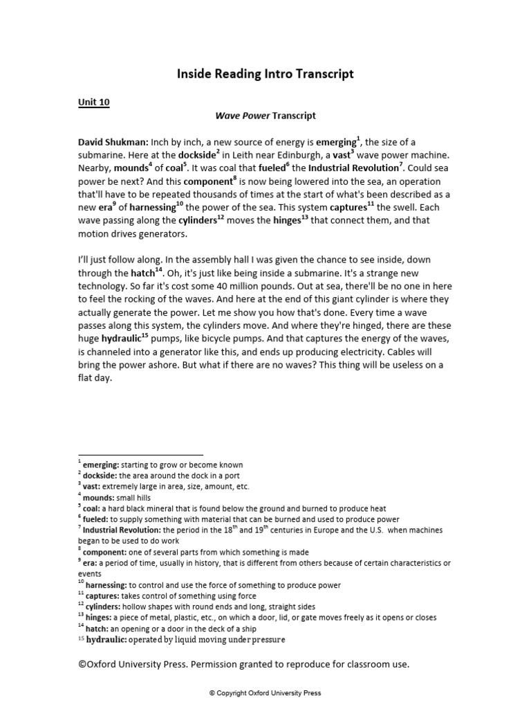 Ir Intro Level Videotranscripts Unit10 | PDF | Fuels | Nature