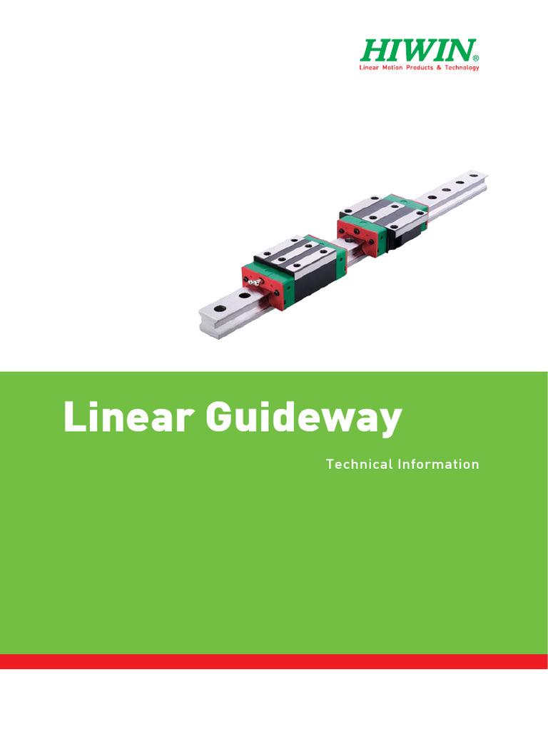 Catalogo Hiwin Guias Lineales | PDF | Friction | Stress (Mechanics)