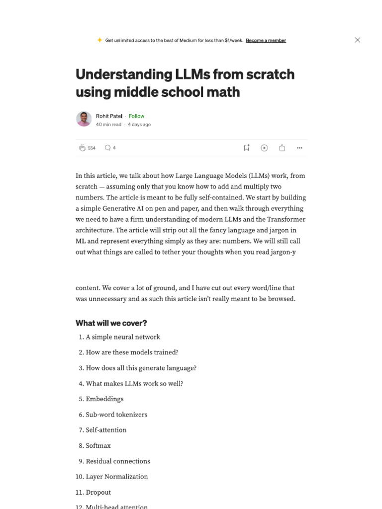 LLM From Scratch | PDF