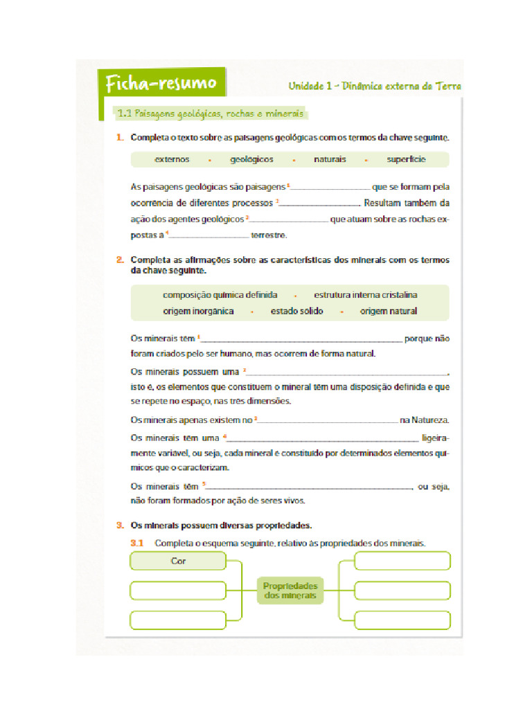 ExercÃ­cios Formativos Ciências 7º Ano Pdf 4946