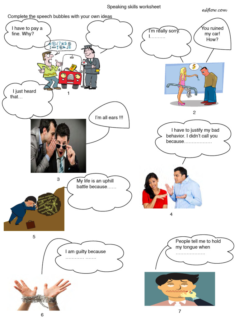 ESL Speaking Practice Worksheet | PDF