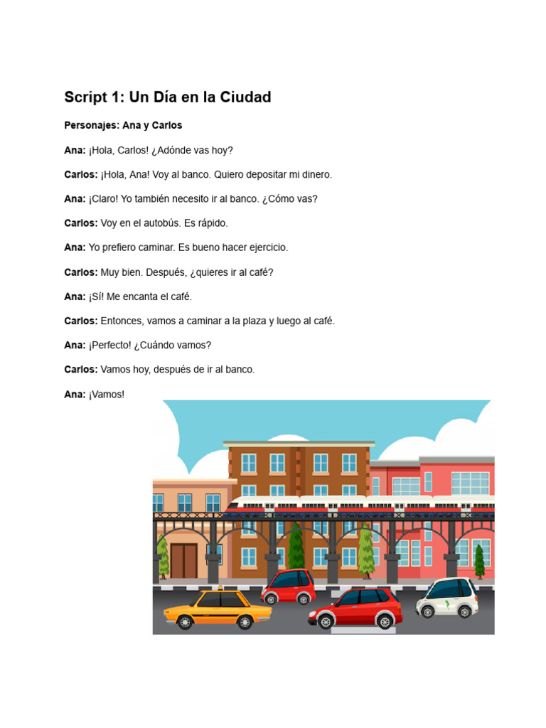 Scripts 3A - Un Día en La Ciudad | PDF | Viajes | Ficciones de misterio ...