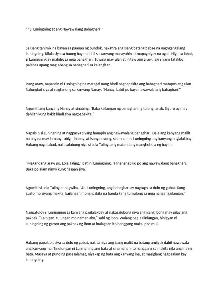 Si Luningning a-WPS Office | PDF