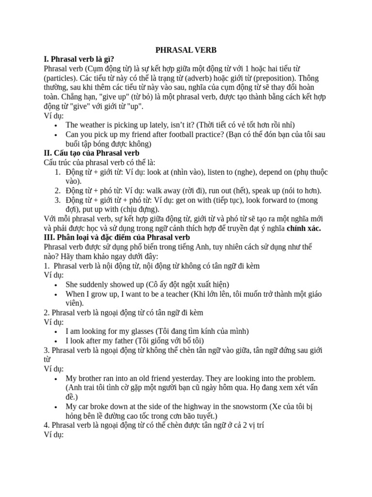 PHRASAL VERB | PDF