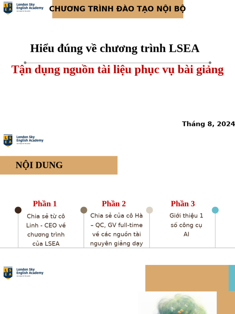 08.2024 LSEA and Teaching Resources | PDF
