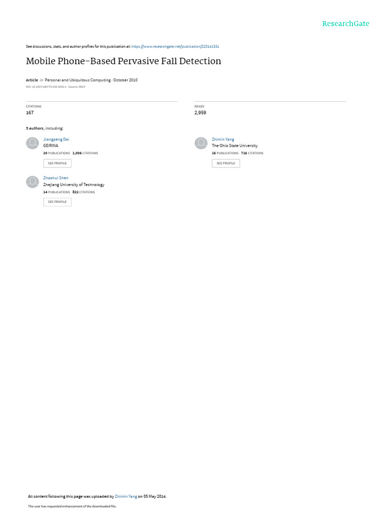 Mobile_Phone-Based_Pervasive_Fall_Detection | PDF | Receiver Operating Characteristic | Matrix ...