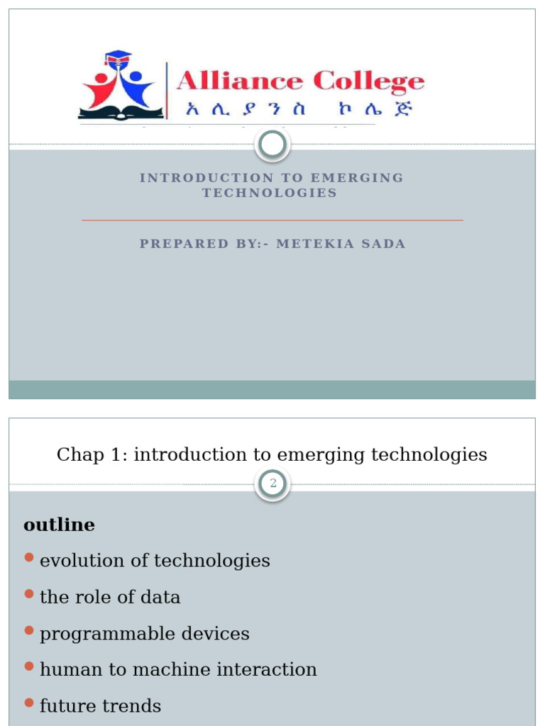 Overview of Emerging Technologies | PDF | Human–Computer Interaction ...