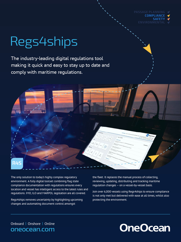 OneOcean Reg4Ships | PDF | Regulatory Compliance | Risk
