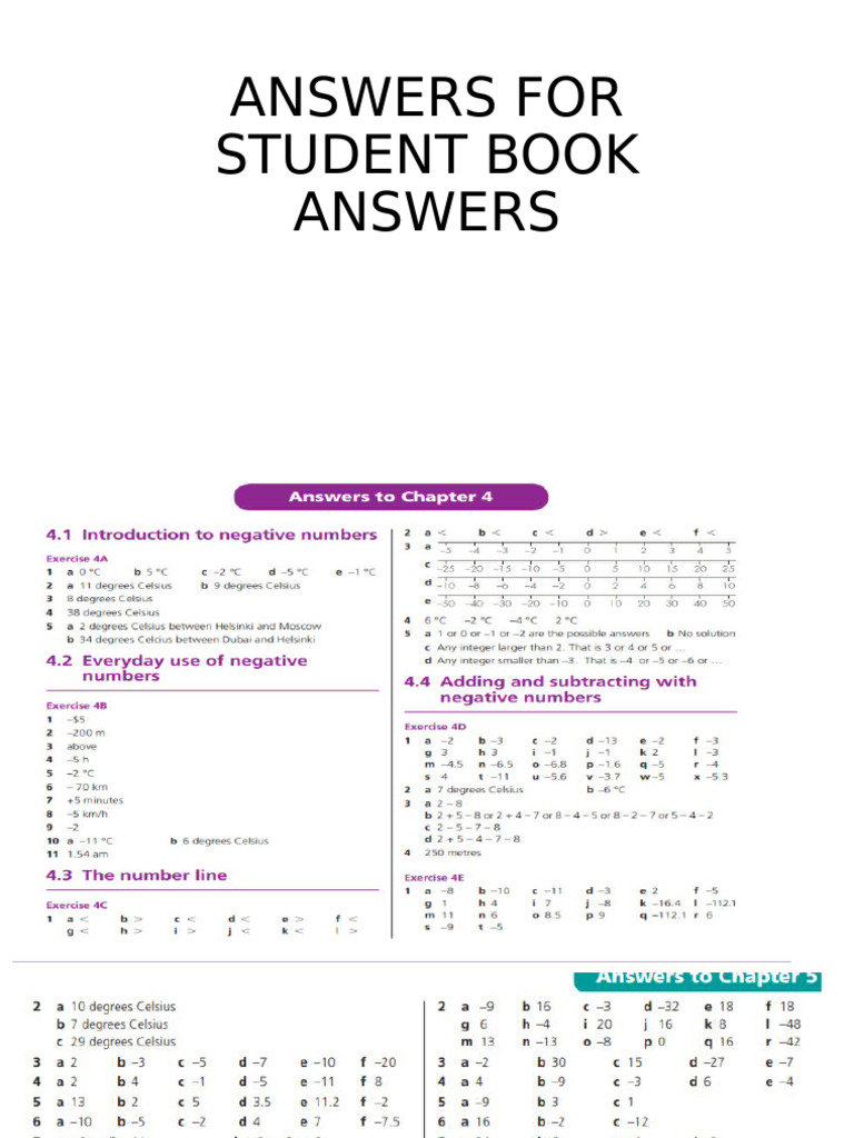 Answers For Student Book Answers Pdf