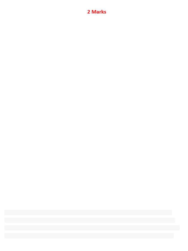 2 Marks-2 | PDF | Distributed Computing | Central Processing Unit