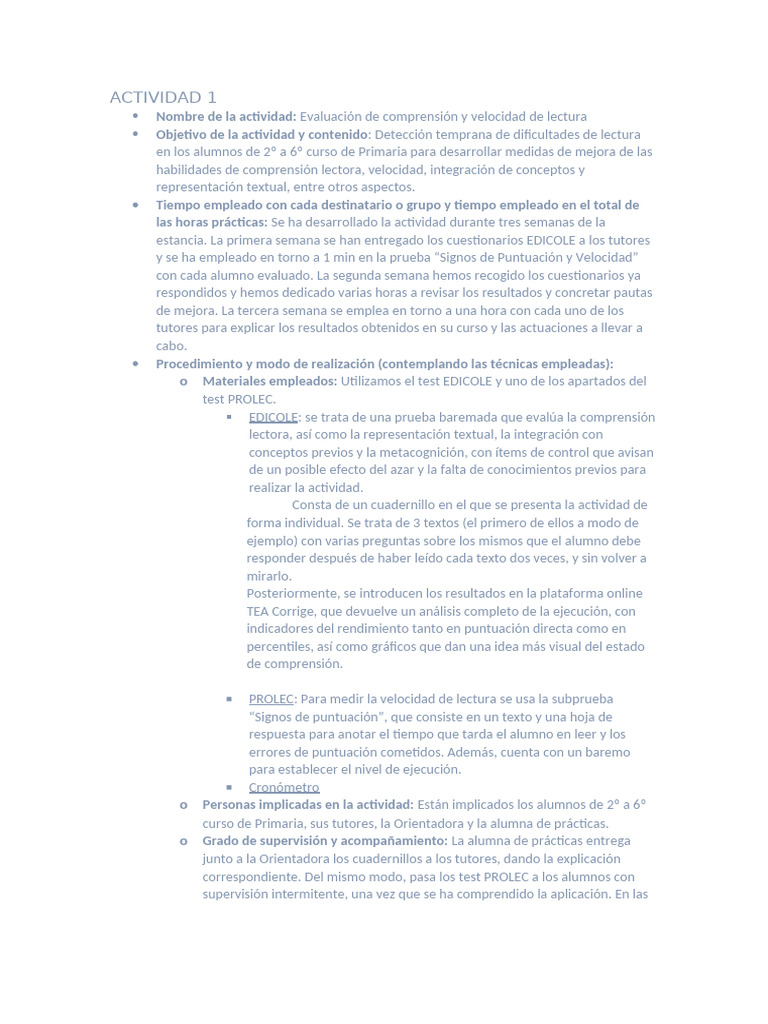 Borrador Fichas Memoria | PDF | Aprendizaje | Salón de clases