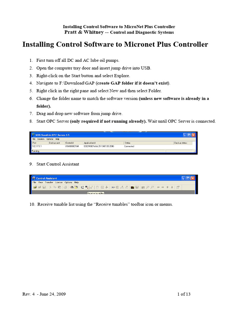 Install New Control Software To MicroNet Plus - Basic - Rev 4 | PDF | Computer File | Software