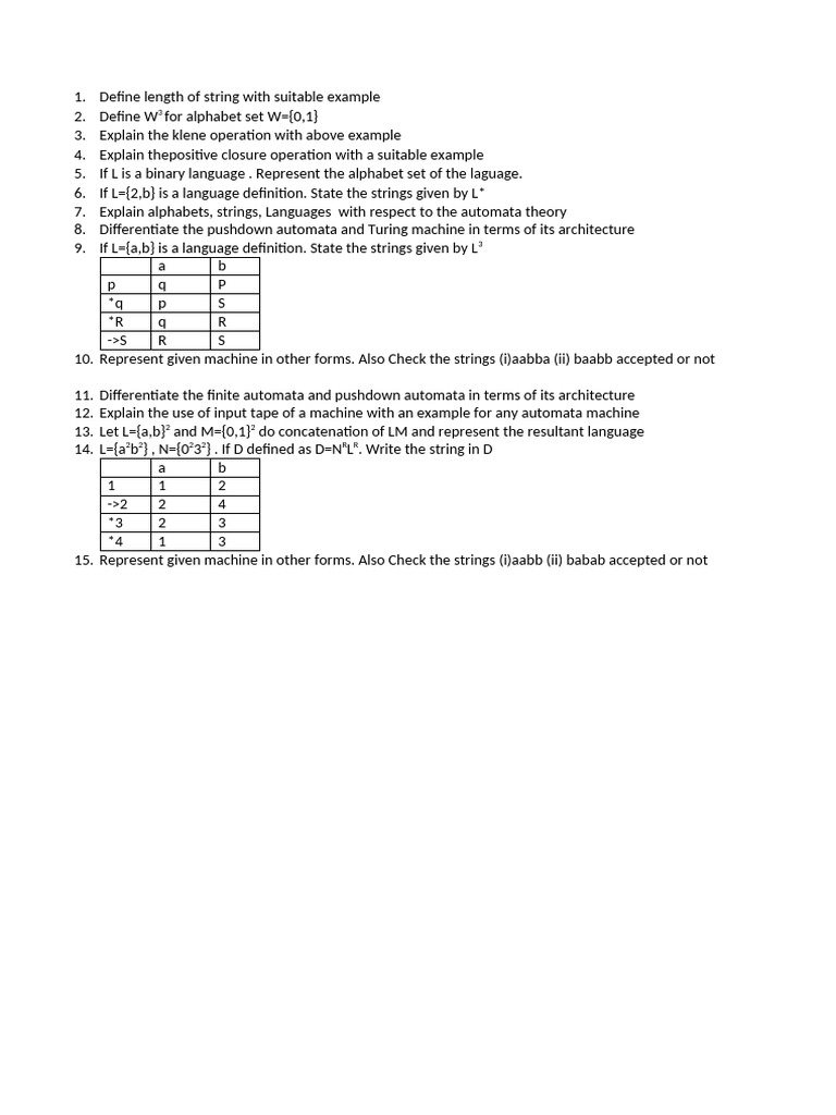 Automata Theory Concepts and Operations | PDF