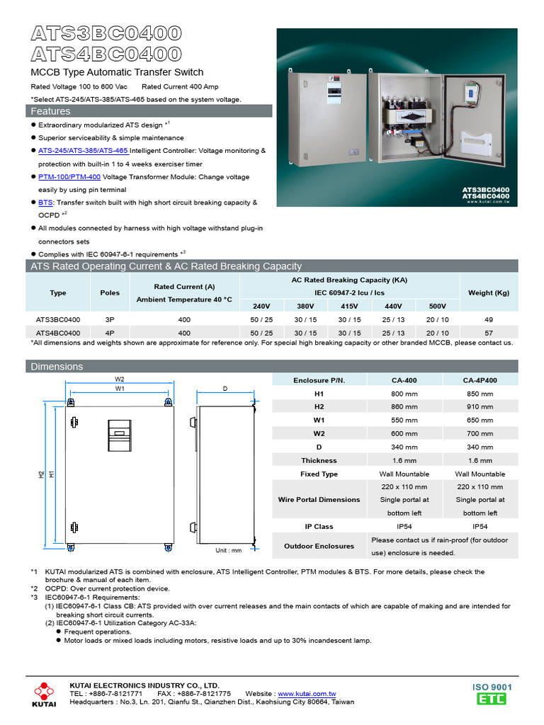 ats400-brochure-en | PDF | Electromagnetism | Manufactured Goods
