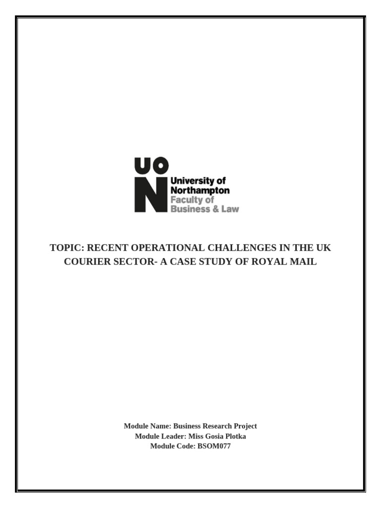 Arthana Logistics and Supply Chain Proposal and Dissertation | PDF ...