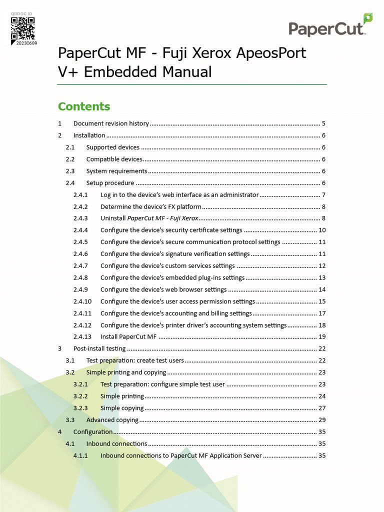PaperCut MF - Fuji Xerox ApeosPort V+ Embedded Manual - 2023-06-09 ...
