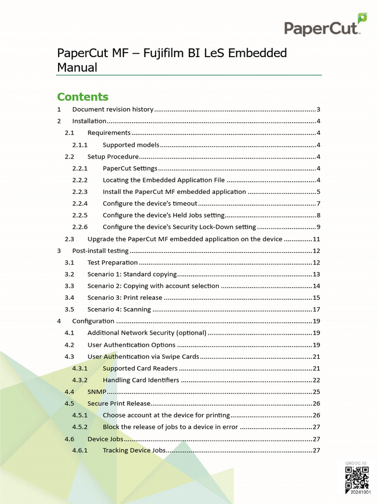 PaperCut MF - Fujifilm BI LeS Embedded Manual-2024-10-01 | PDF ...