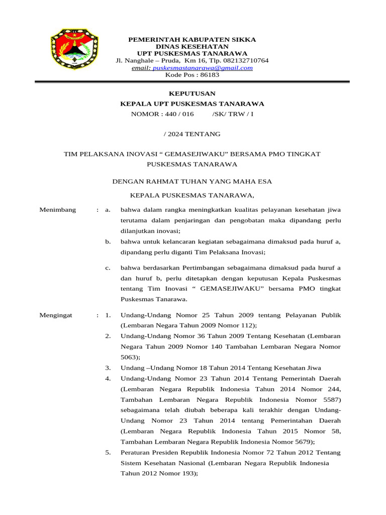 SK Inovasi 2024 | PDF