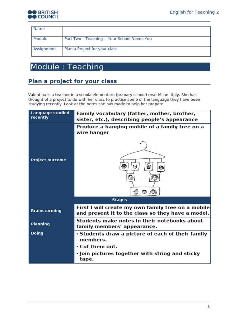 EfT2 TA P2 Your School Needs You | PDF | Behavior Modification | Cognition