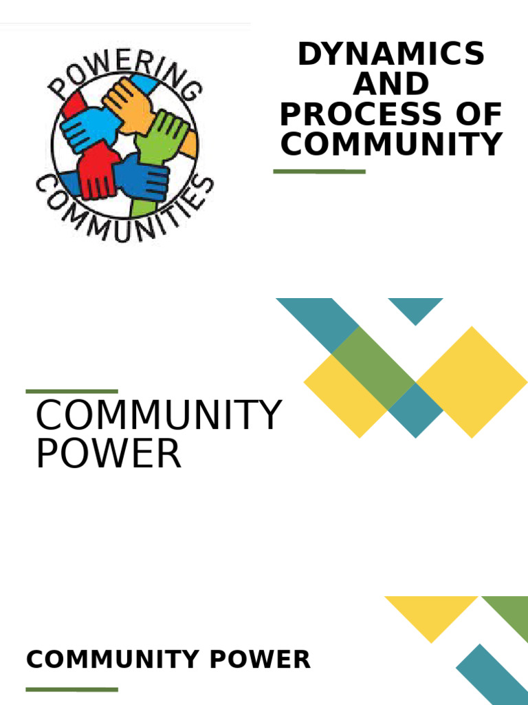 Lesson 1.3-DYNAMICS AND PROCESS OF COMMUNITY | PDF | Community | Leadership