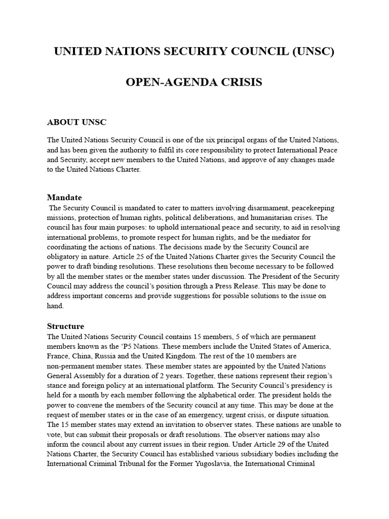Unsc Complete Guide | PDF | Bashar Al Assad | Syria