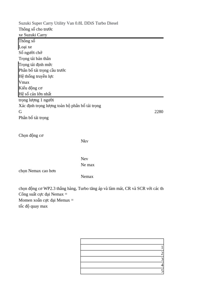 Suzuki Super Carry Utility Van 0.8L Ddis Turbo Diesel | PDF