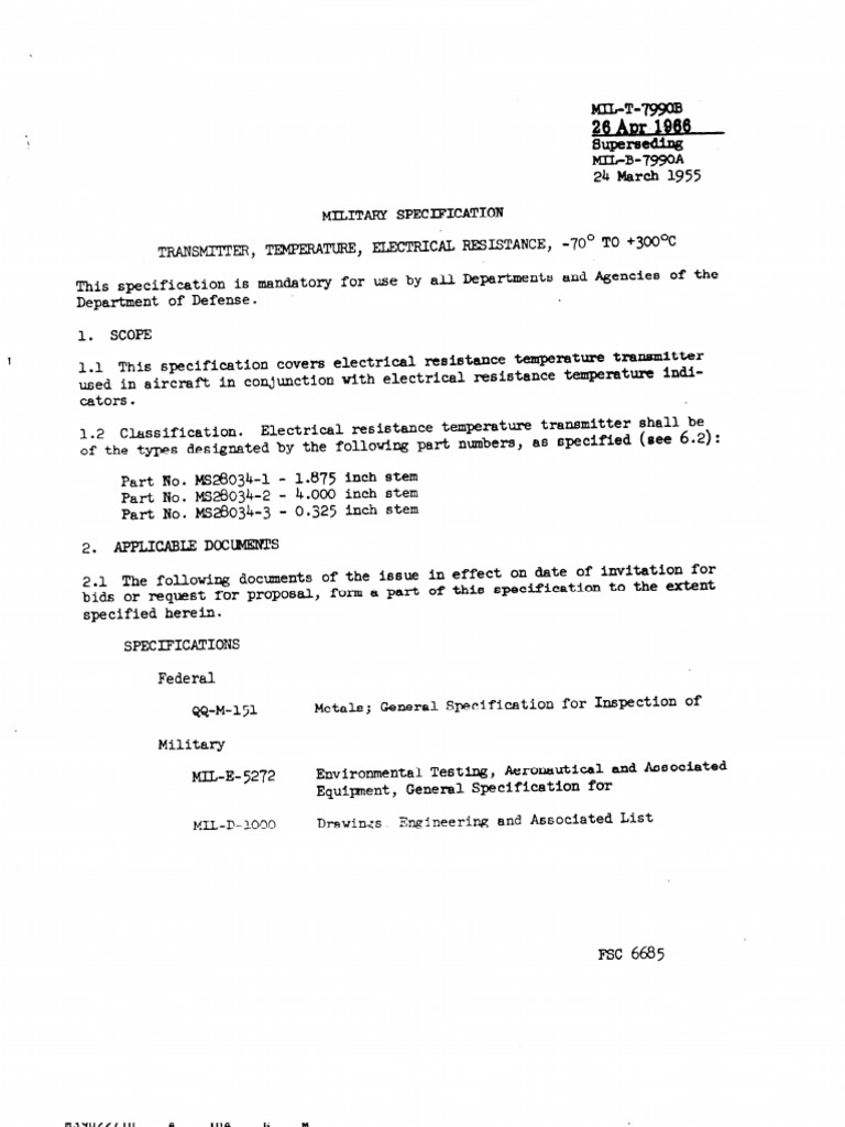 MS28034-3 Probe Data Sheet | PDF