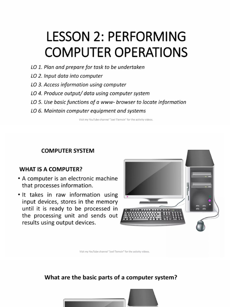 Perform Computer Operations2 | PDF